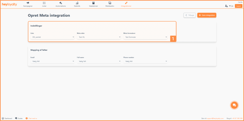 Meta integration - Heyloyalty Guides